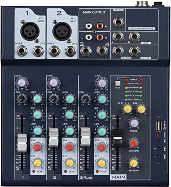Mengpaneel dj - Mengpaneel mixer - Mengpaneel met versterker ...