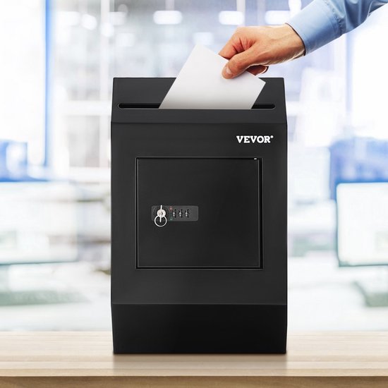 Ideeënbus Donatiebus Staal 41x25,5x10cm Stembus met combinatieslot ...