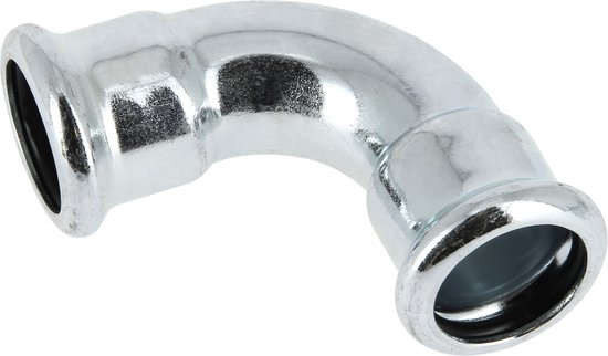 Bonfix Pressfitting staalverzinkt CV Bocht 90 18 x 18 - 2 x press - (m-profiel) | bol