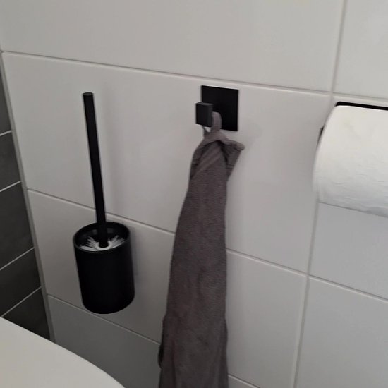 Toilet accessoire set Zwart 4-delig - Luxe Toilet Set - Toiletborstel ...