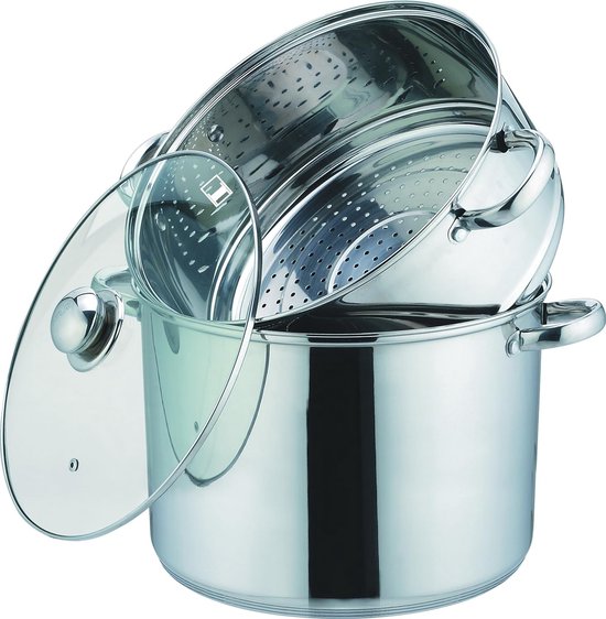 Kamberg - Couscoustop/Stoompan (3-In-1) Diameter 30 Cm 15 Liter ...