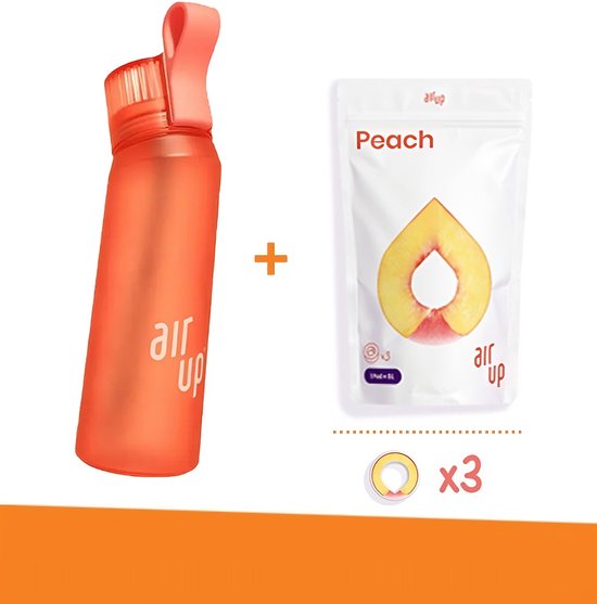 Gourde Air Up orange starter kit - Bouteille 650 ml - Dosettes incluses ...