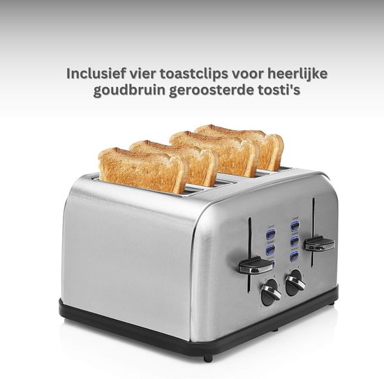 Broodrooster met tostiklemmen - Broodrooster tosti - Broodrooster ...