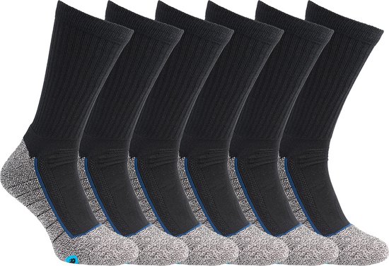 Bata industrials werksokken | Model: Cool MS2 | 6 paar | Maat: 39-42 | Kleur: Zwart | bol
