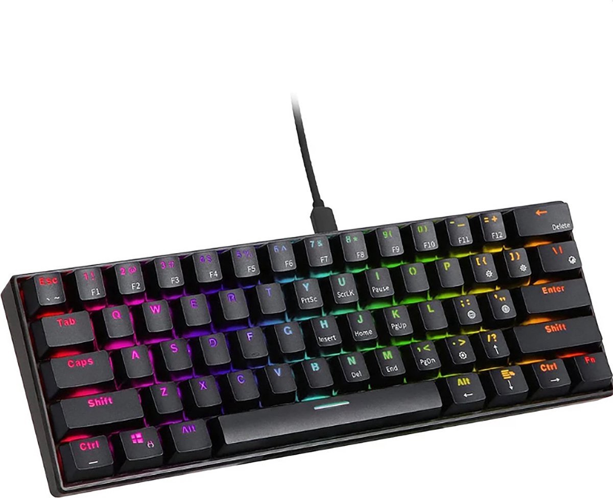 Ultimate Gaming Toetsenbord - 60% Mechanisch Qwerty Gaming Toetsenbord ...