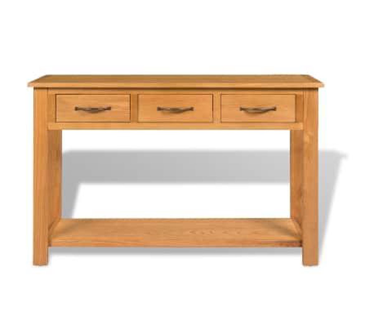 Grote console tafel massief eikenhout 118x35x77 cm (incl. vloerviltjes ...