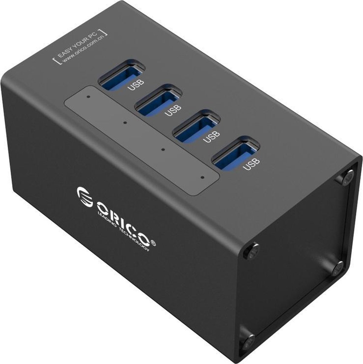 Orico - 4 Poort USB 3.0 HUB met 12V stroom adapter | bol
