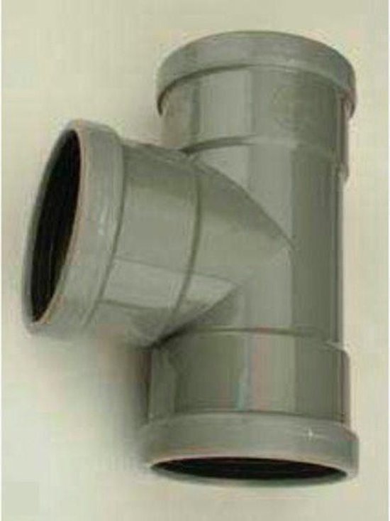 PVC Mof T-stuk 87° MM 87-110 - Voor Buismaat : 110 mm | bol