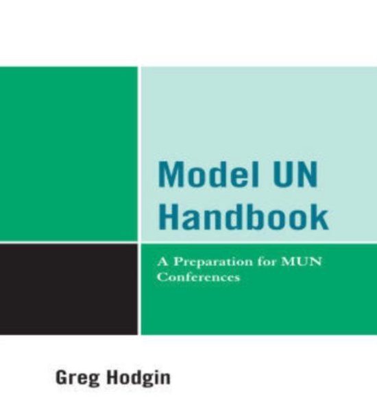Model UN Handbook | 9780761854494 | Greg Hodgin | Boeken | bol