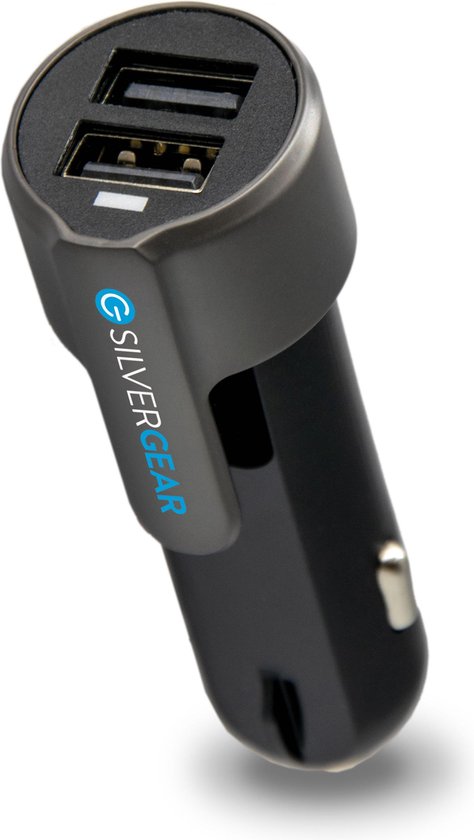 Silvergear Auto Oplader met 2x USB - Auto GPS Tracker - Raambreker ...