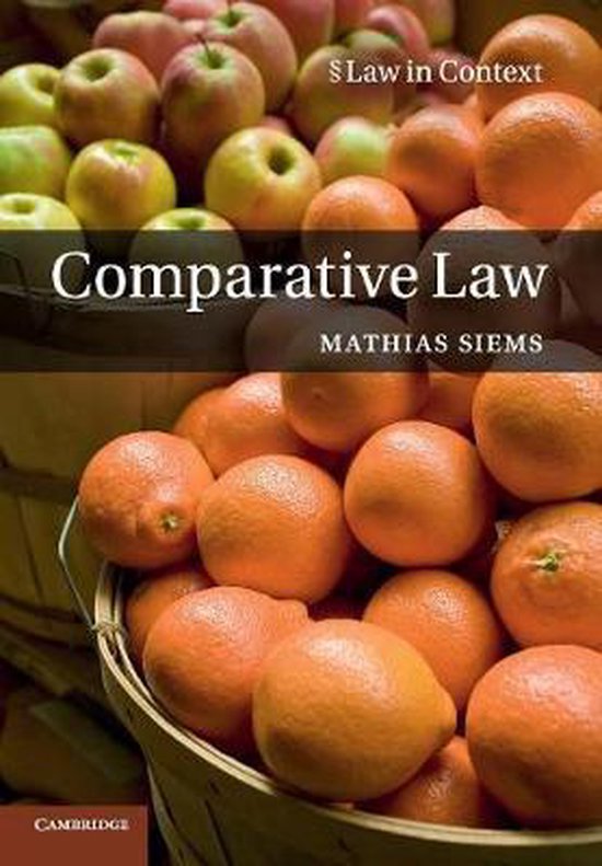Comparative Law | 9780521177177 | Mathias M. Siems | Boeken | bol