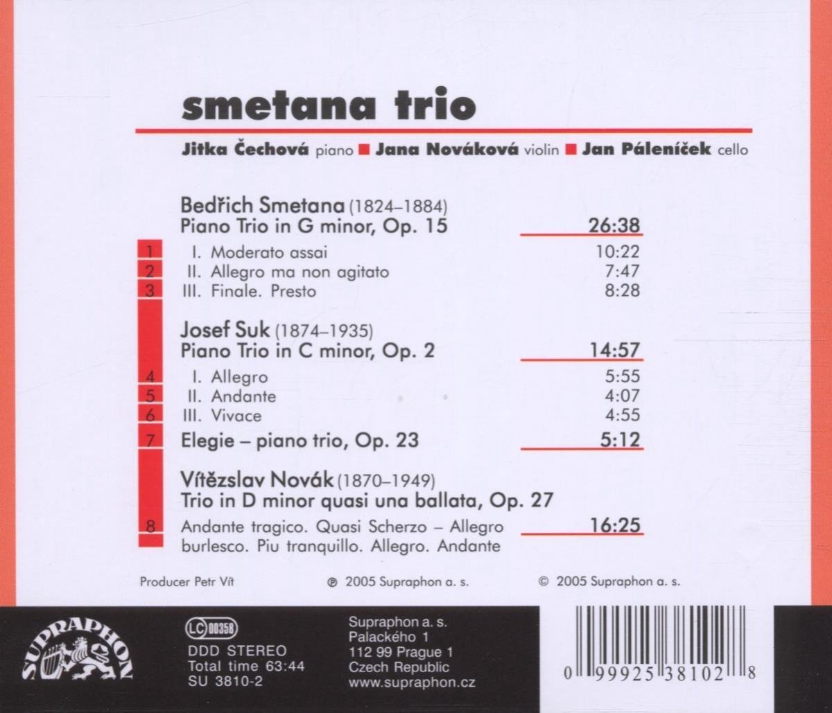 Smetana. Suk & Novak - Piano Trios, Novak | CD (album) | Muziek | bol.com