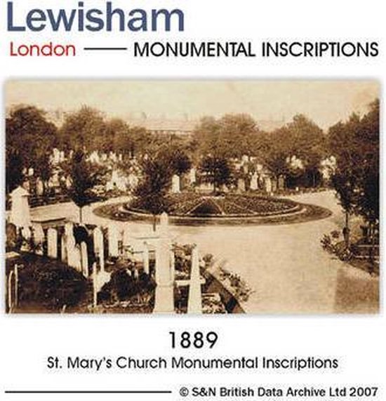 London, St Mary's, Lewisham, Monumental Inscriptions 1889 | Dvd's | bol