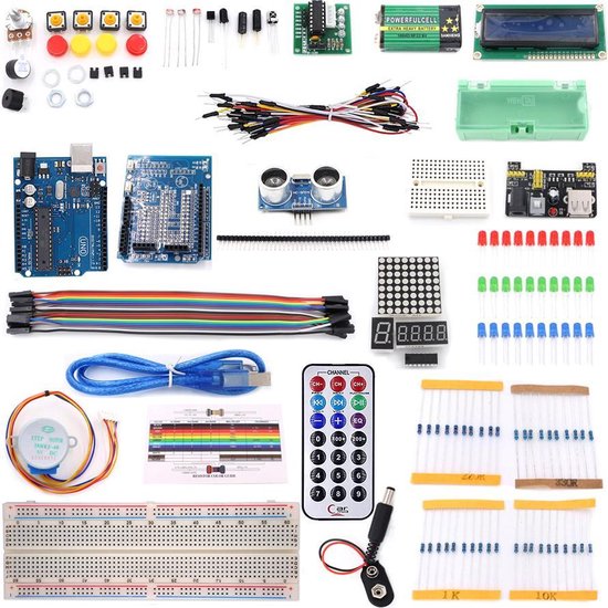 Arduino starter kit Genuino V9 - UNO R3 ATmega328P | bol.com