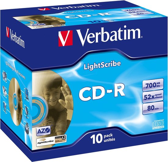 Verbatim CD-R AZO 700MB 52X JC V.1.2 LIGHTSCRIBE - Rohling | bol