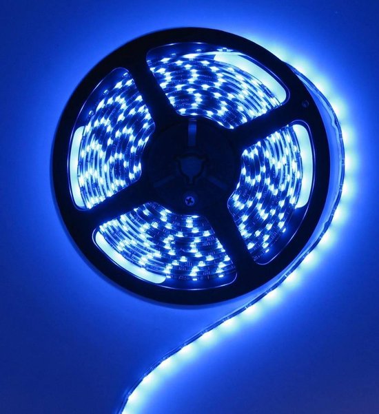 1 Meter - Blauw 12V LED Strip 60LED IP65 SMD3528 (Dit is enkel een LedStrip., geen... | bol
