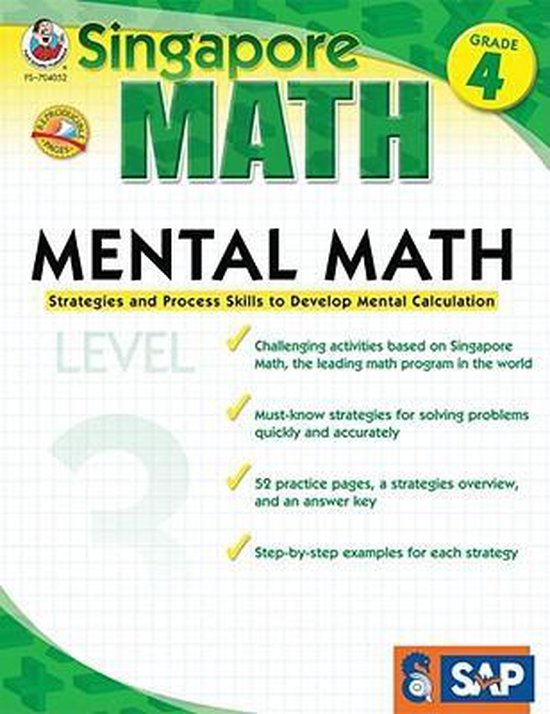 Mental Math, Grade 4, Fs704052 | 9781936024100 | Boeken | bol.com