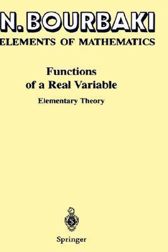 Functions of a Real Variable | 9783540653400 | N. Bourbaki | Boeken ...