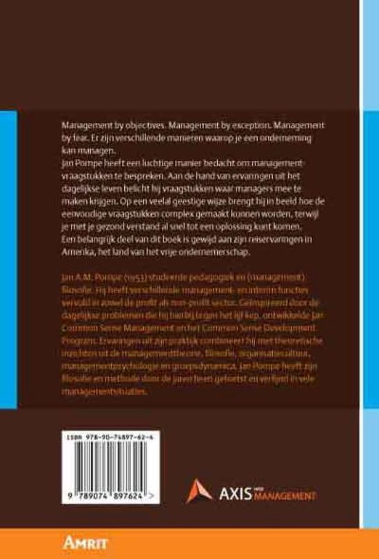 Management by columns, Jan Pompe | 9789074897624 | Boeken | bol.com