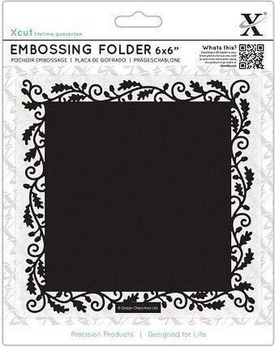 6 x 6 Embossing Folder - Oak Border | bol.com