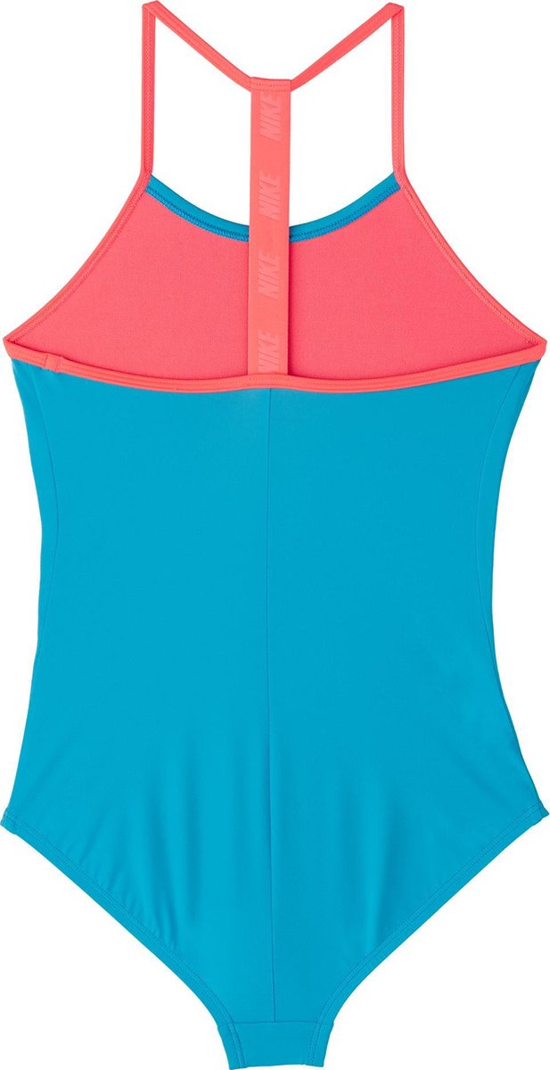 Nike Swim T Back One Piece Kinderen Badpak Lt Blue Fury 176
