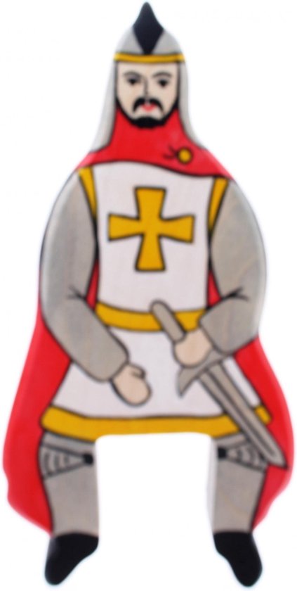 Holztiger Sprookjes En Ridders: Rijdende Ridder Rood (15 Cm) | bol.com
