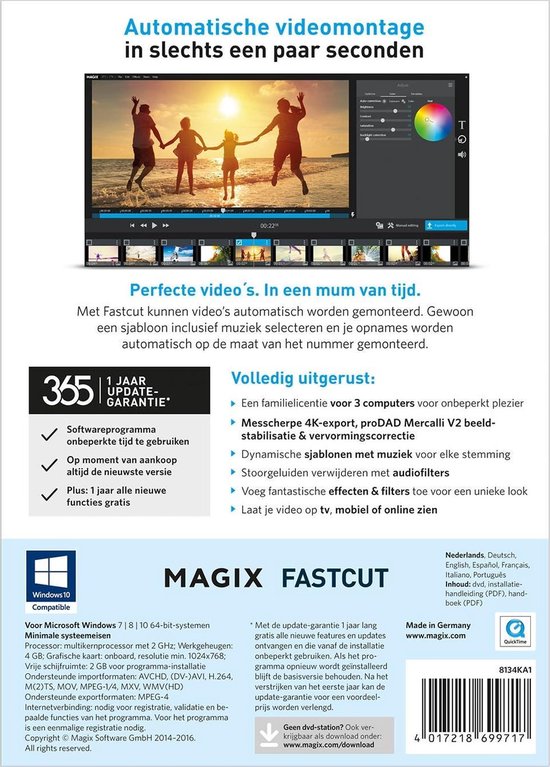 Magix Fastcut 2 - Nederlands/ Windows | bol
