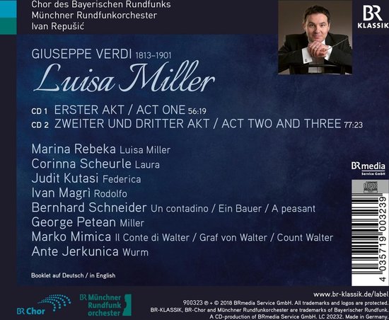 Marina Rebeka, Corinna Scheurle, Judit Kutasi - Luisa Miller (2 CD ...