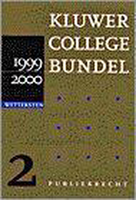 1999/2000 Kluwer collegebundel | 9789026834028 | Boeken | bol