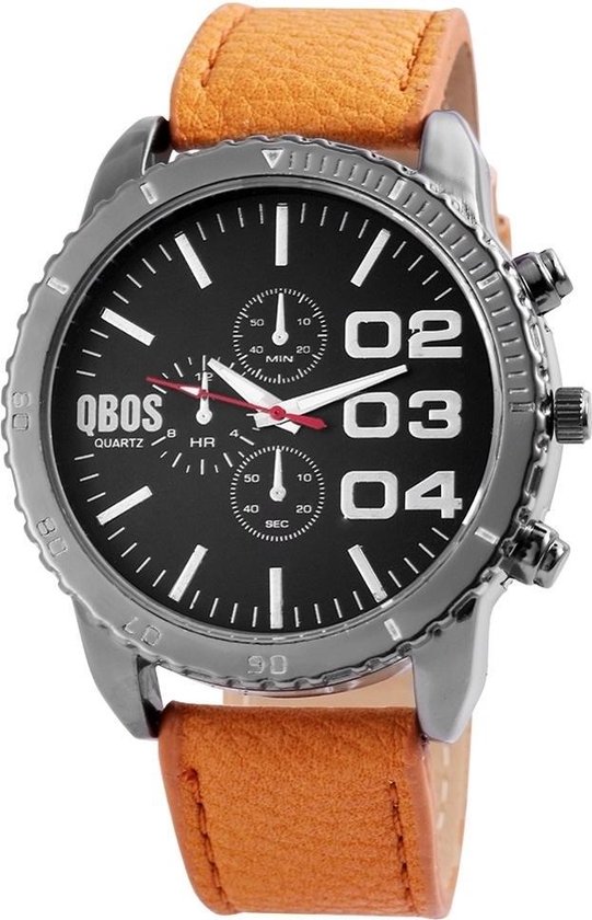 QBOS Herenhorloge - 50 mm - Quartz - Kunstleer | bol.com