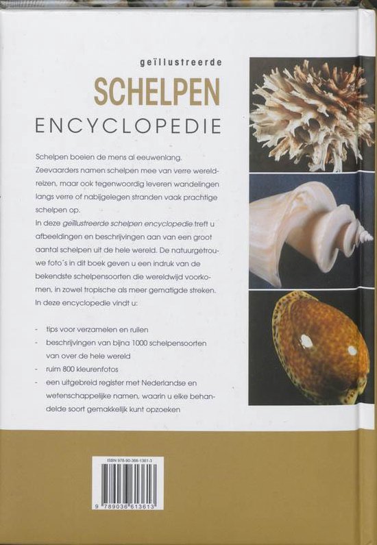 Schelpen encyclopedie - Boek met 1000 soorten, namen en 800 kleurenfoto ...
