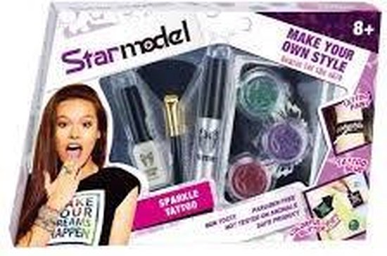 Starmodel sparkling btattoo set.make up. | bol.com