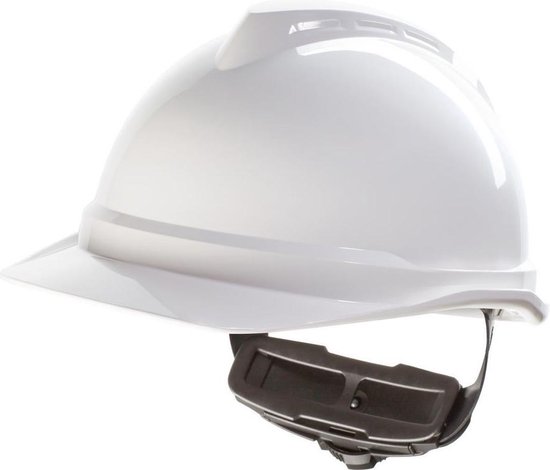 MSA V-Gard 500 veiligheidshelm, ongeventileerd Fas-Trac III, wit | bol.com