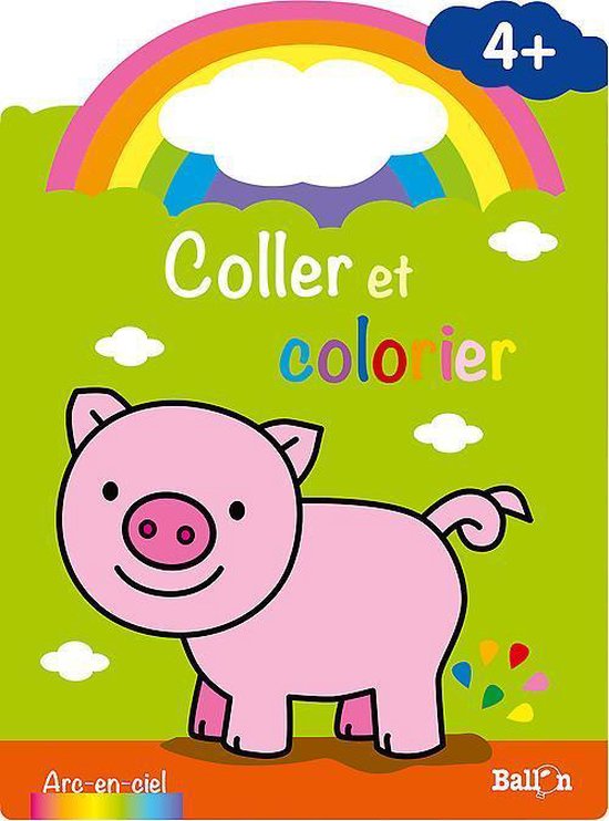 Coller et colorier 4 ans - cochon | 9789463071932 | Boeken | bol