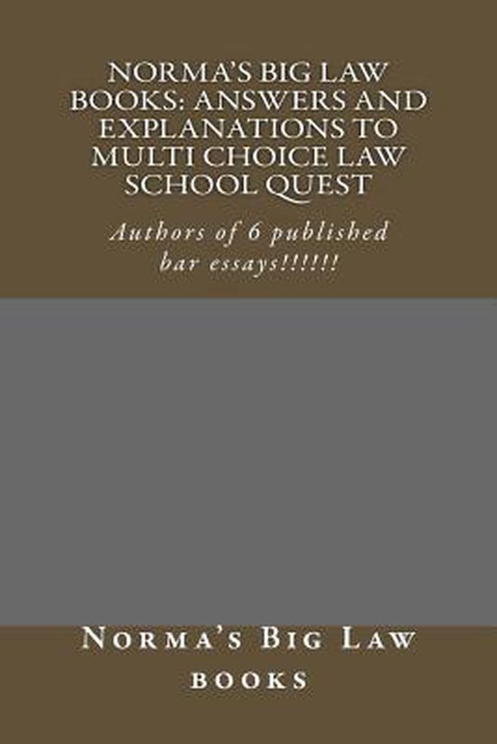 Norma's Big Law Books | 9781505206135 | Norma'S Big Law Books | Boeken ...