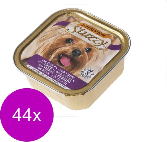 Mister Stuzzy Dog Paté 150 g - Hondenvoer - 44 x Pens | bol