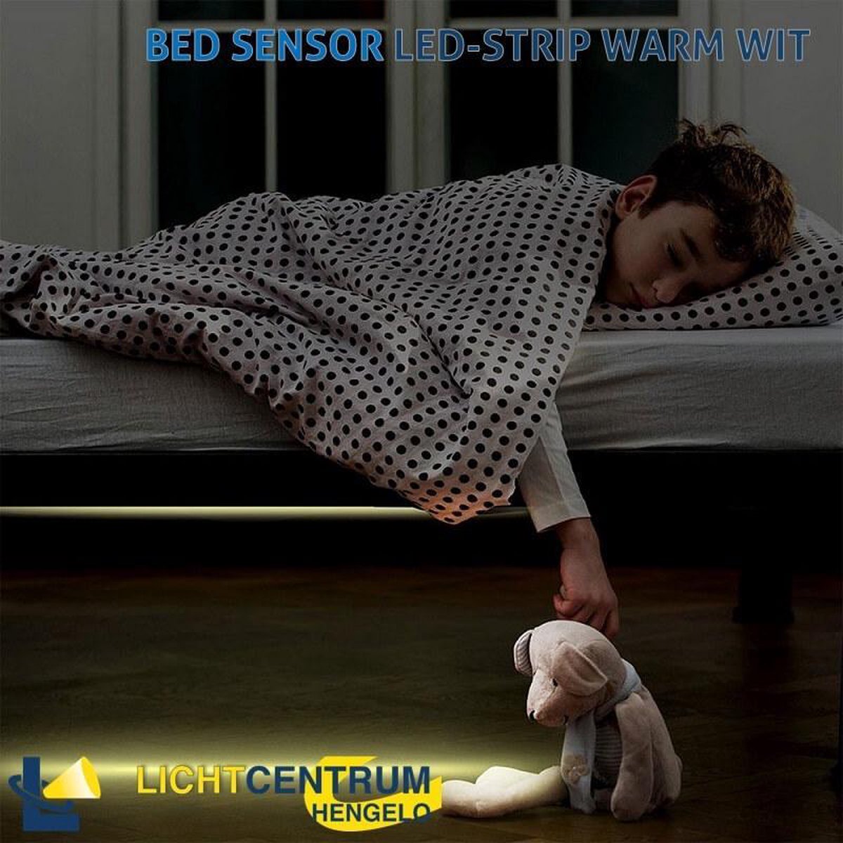 Kast / Bed LED-strip set 1x 1,2M met bewegingssensor warm wit | bol.com