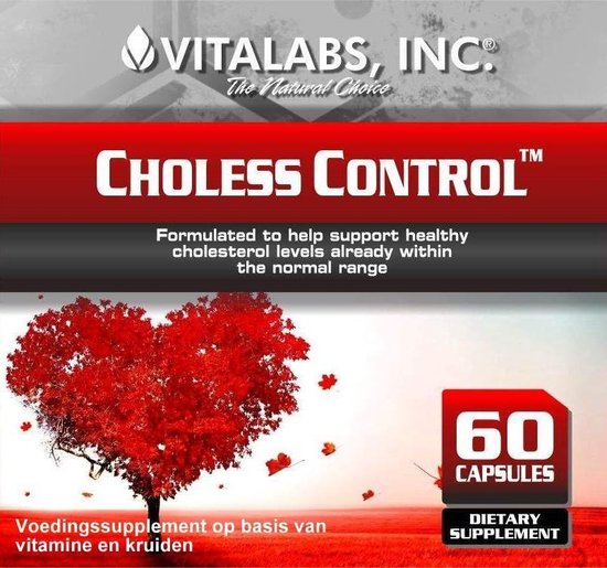 VitaTabs Cholesterol Control - 60 Capsules - Voedingssupplementen | bol.com