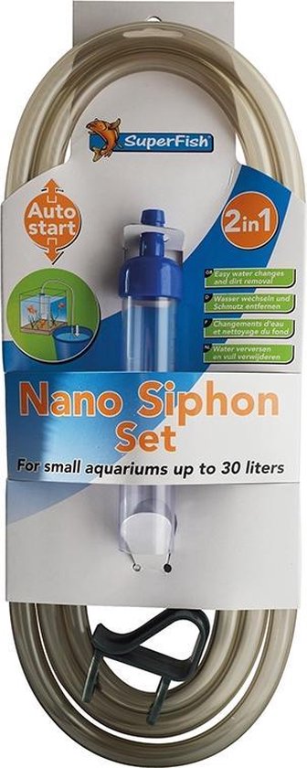 SuperFish Nano Siphon Set - Aquariumpomp - Aquaria tot 30 ltr ...