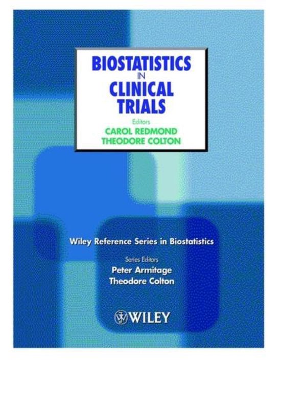 Biostatistics In Clinical Trials 9780471822110 Carol Redmond