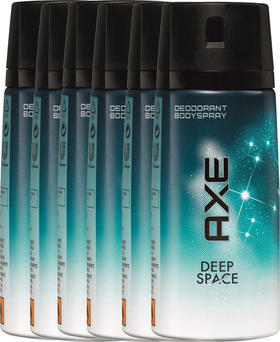 Axe deep space Body Spray - 150 ml - deodorant - 6 st - Voordeelverpakking | bol