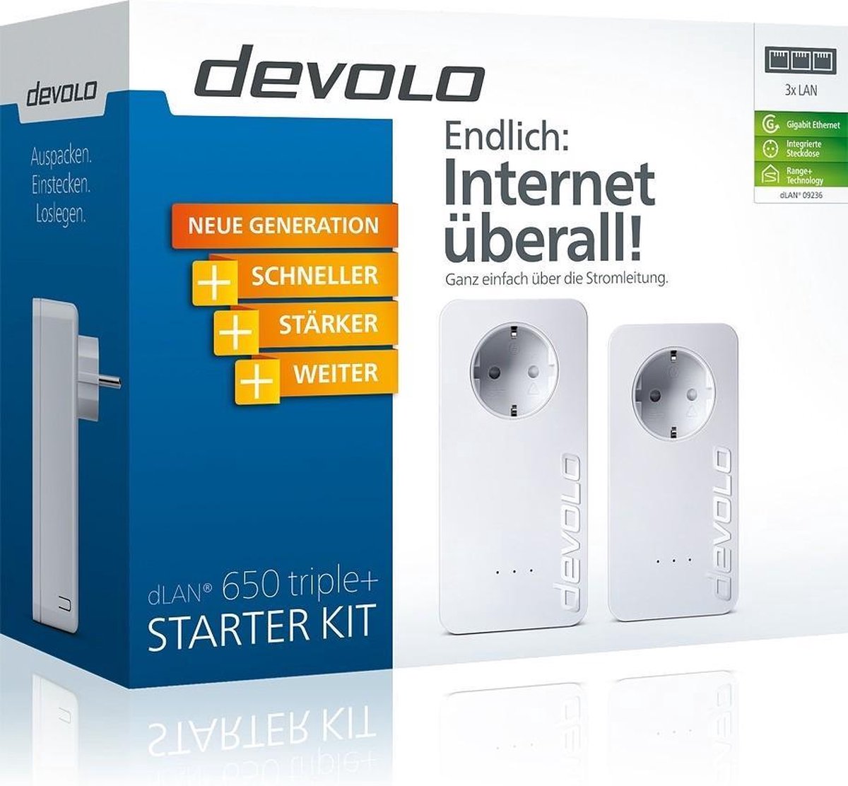 Devolo dLan 650 - Powerline - 3 Stuks | bol.com