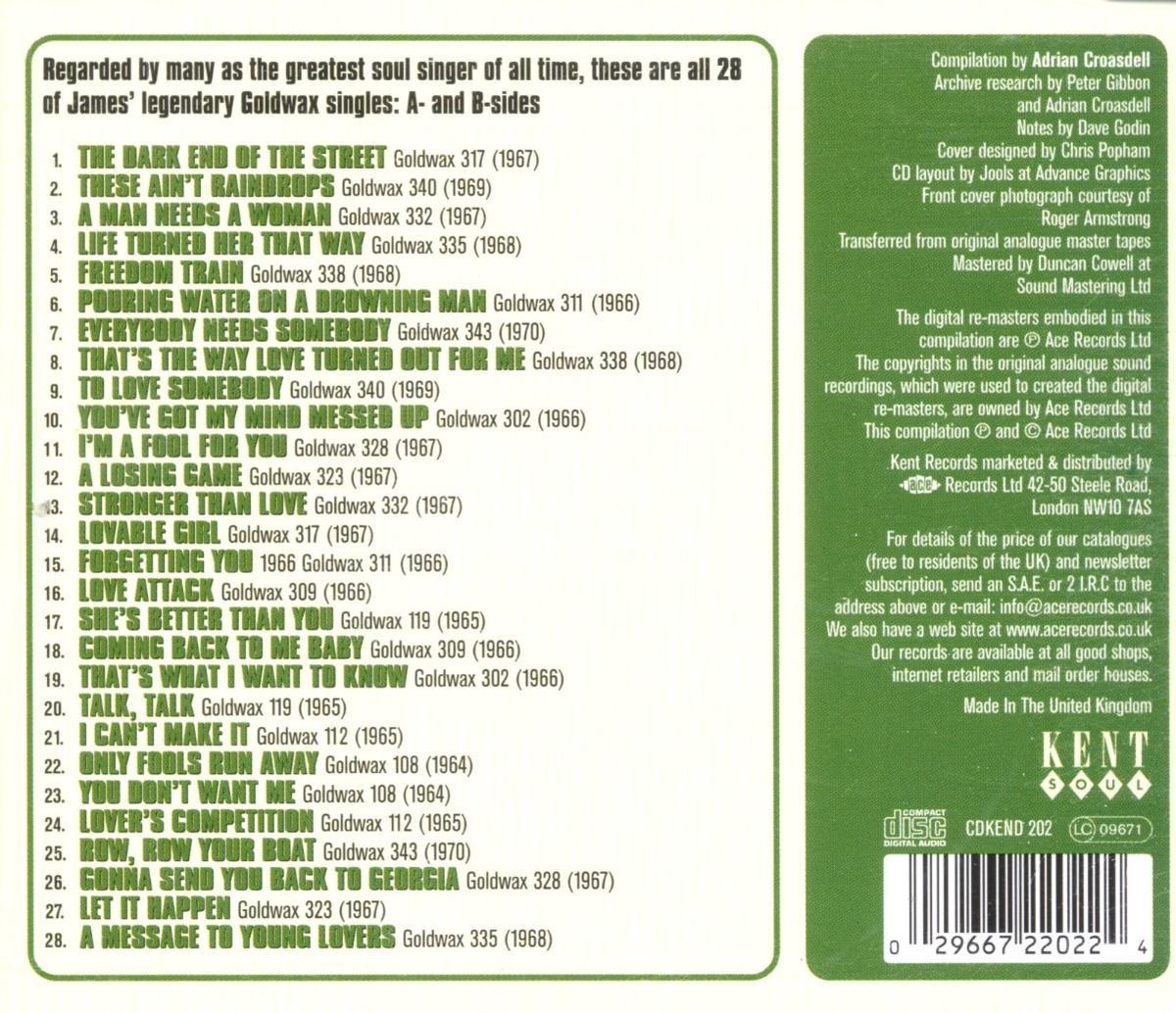 The Complete Goldwax Singles, James Carr | CD (album) | Muziek | bol.com