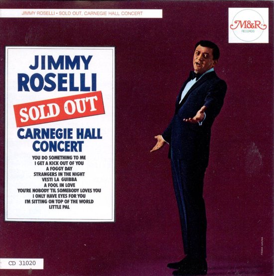 Sold Out: Carnegie Hall, Jimmy Roselli | CD (album) | Muziek | bol.com