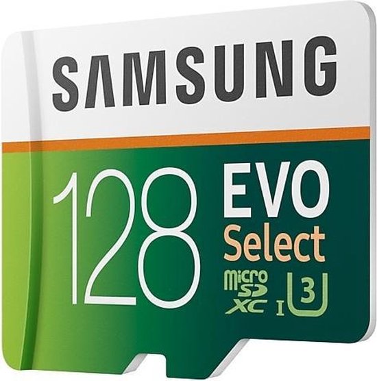 Samsung EVO Select 4K flashgeheugen 128 GB MicroSDXC Klasse 10 UHS-I | bol