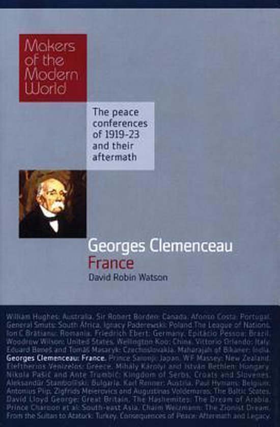Georges Clemenceau: France, David Watson | 9781905791606 | Boeken | bol