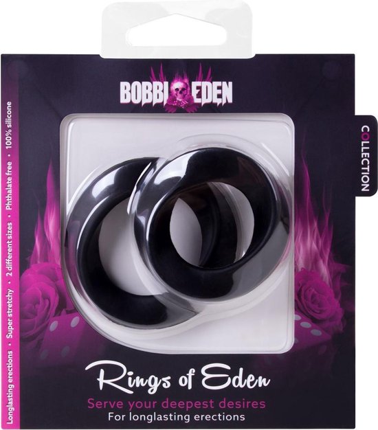 Bobbi Eden Rings Of Eden Cockring Set Zwart | bol.com