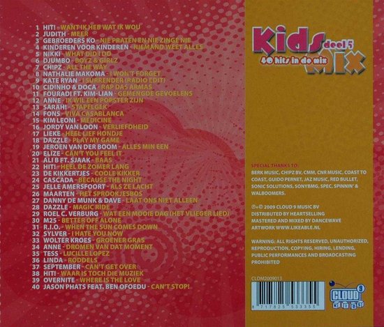 Various Artists - Kids Mix - 40 Hits In The Mix Dl. 5, various artists ...