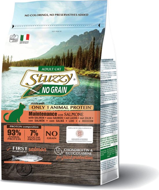 Stuzzy - kat droogvoer - monoprotein - zalm - 1,5 kg | bol.com