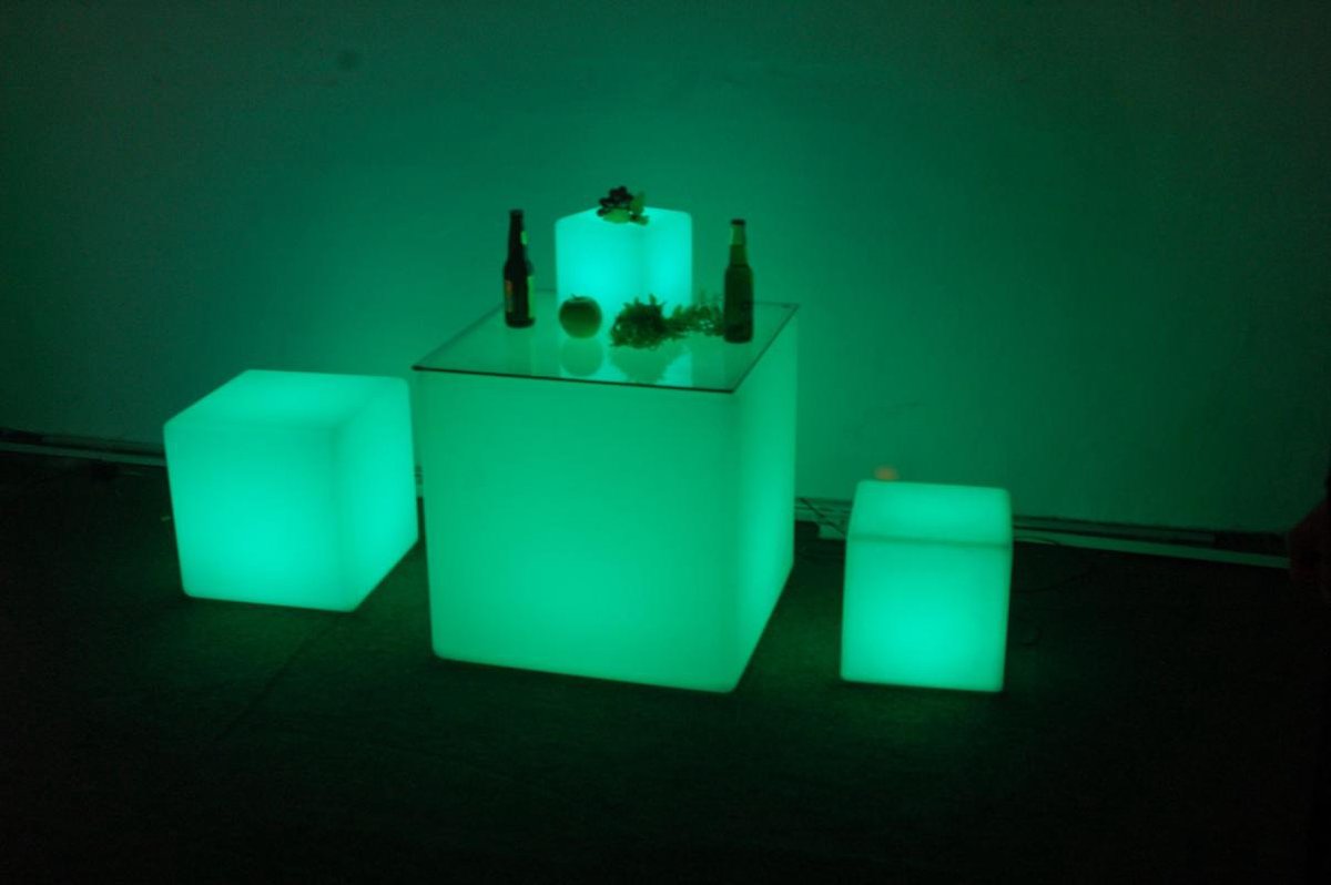 Sfeervolle LED kubus 60CM polythyleen decoratie verlichting met RGB ...